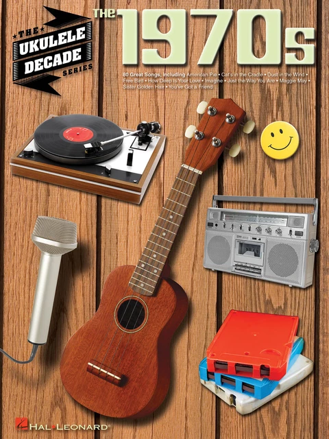 THE 1970S UKULELE Decade Series Melody Lyrics Chords Sheet Music 80 ...