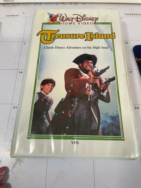 TREASURE ISLAND WALT Disney Home Video VHS custodia precoce conchiglia ...