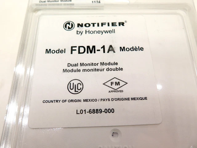 NOTIFIER / HONEYWELL FDM-1A Dual Monitor Module £65.02 - PicClick UK