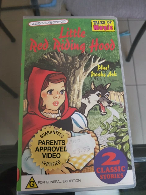 LITTLE RED RIDING Hood Cartoon VHS 1994 $10.00 - PicClick AU