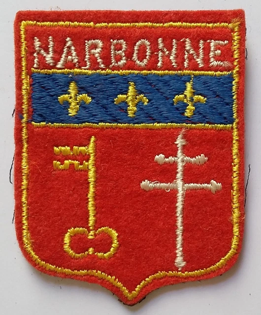 INSIGNE BLASON ANCIEN NARBONNE Patch écusson tissu circa 1945/1960 EUR 4,99 - PicClick FR