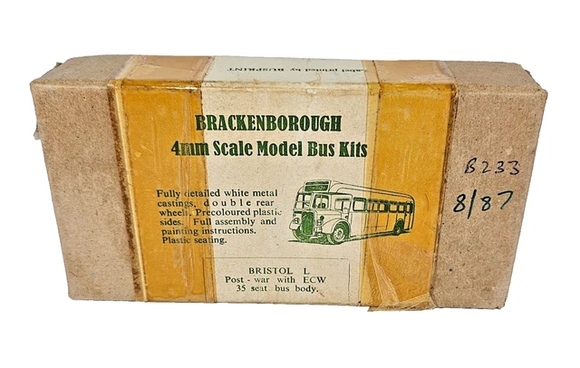 BRACKENBOROUGH 4MM SCALE Model Bus Kit for a Bristol L Post War ECW 35 ...