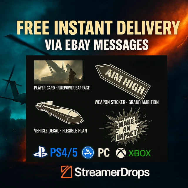 BATTLEFIELD 6 FULL SET 4 RARE REWARDS | BF6 CODES ⚡️24/7 INSTANT $19.90 ...