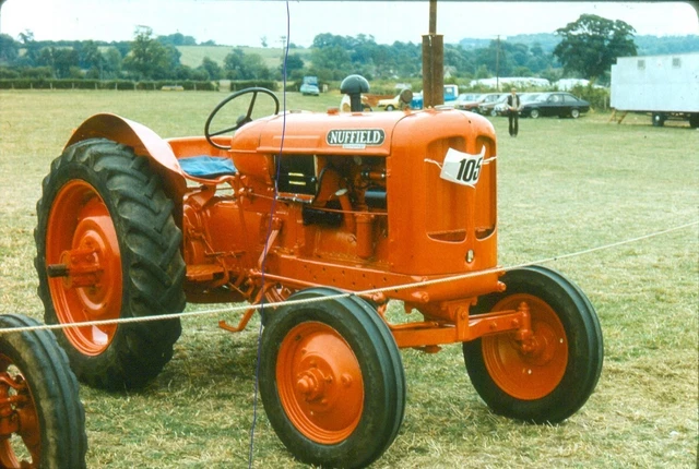 ORIGINAL VINTAGE NUFFIELD Farm Tractor Colour Slide Farm Machinery At ...