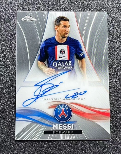2022-23 TOPPS CHROME Paris Saint-Germain Lionel Messi #AU-LM ...