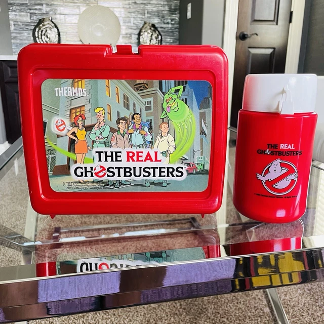 VINTAGE NOS 1986 The Real Ghostbusters Red Plastic Lunch Box £270.17 ...