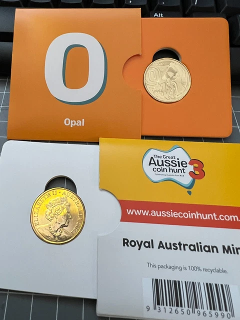 AUSTRALIA 2022-THE GREAT Aussie Coin Hunt 3 Alphabet Letter O $1 Coin ...