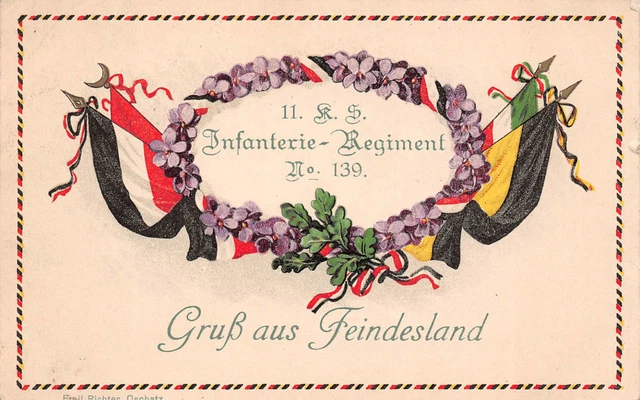 REGIMENTAL MAP 11.K.S.INFT. Regiment 139 Greeting From Enemy Territory ...