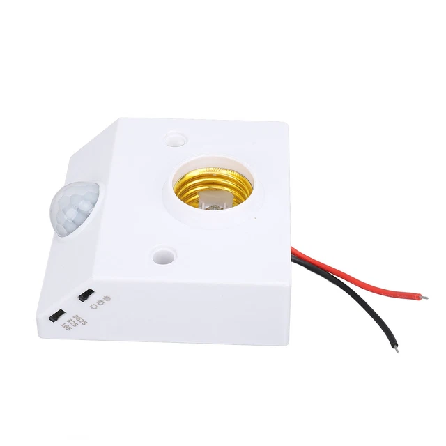 IR MOTION SENSOR Light Socket Adjustable External Installation Human ...