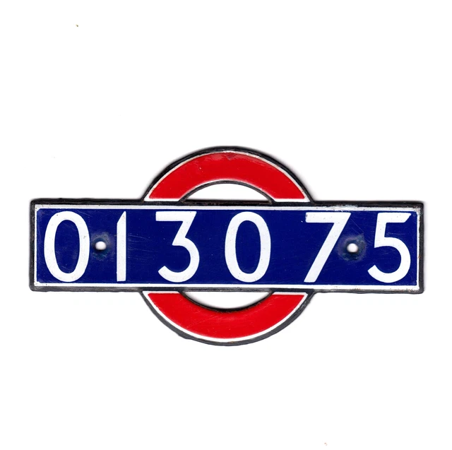 LONDON UNDERGROUND &O& Stock Enamel Number Plate £149.00 - PicClick UK