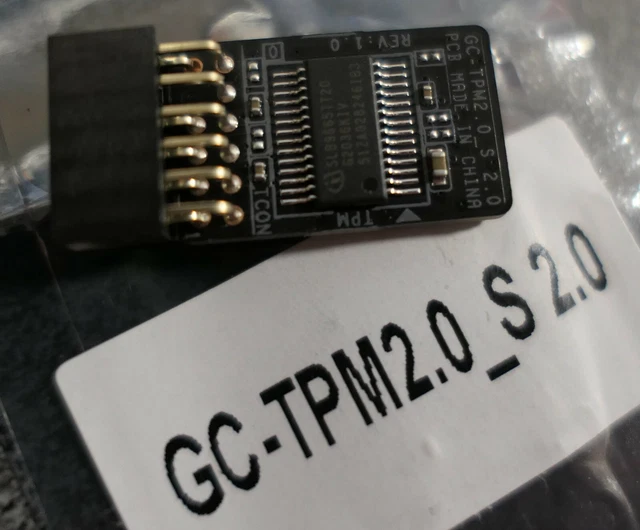 GIGABYTE TPM ORIGINAL module GC-TPM2.0_S2.0 12 pin Infineon chip EUR 28 ...