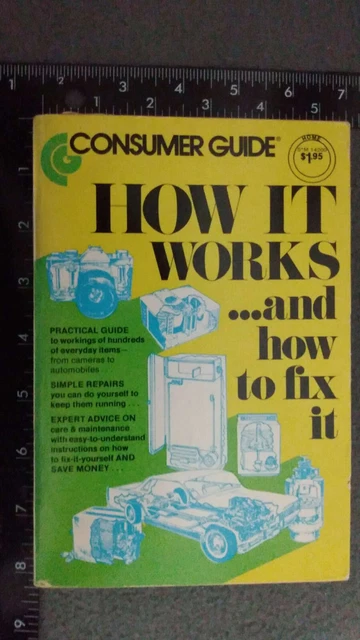 CONSUMER GUIDE HOW It Works and How to Fix It 1974 PB Good [ML] £4.03 ...