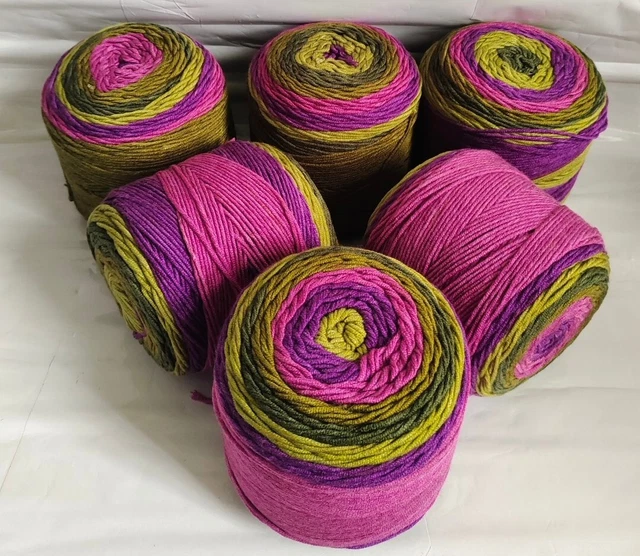 MADAME TRICOTE TREND Cake Aran Knitting Crochet Yarn 6x 200g ...