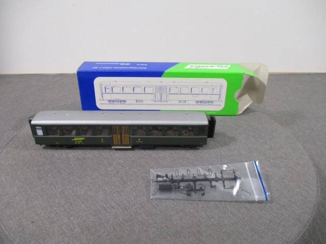 STL-MODELS 2203/3 SPUR H0m Personenwagen der RHB 2. Klasse 2323 in OVP ...