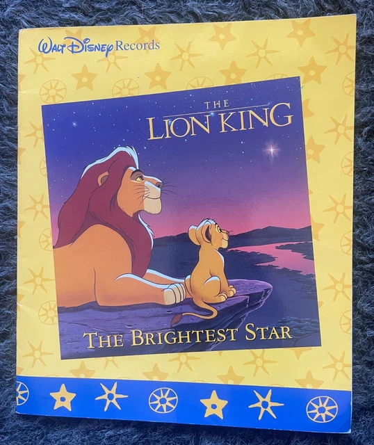 WALT DISNEY RECORDS. The Lion King. The Brightest Star. Paperback. 1997 ...