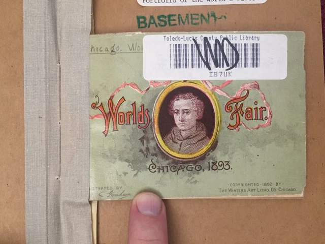 RARE CHAS. GRAHAM Mini Portfolio 1893 Chicago World's Fair Columbian ...