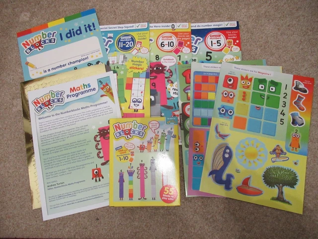 Numberblocks Gift Set Cbeebies Maths Programme Magazines Eyfs Home | My ...