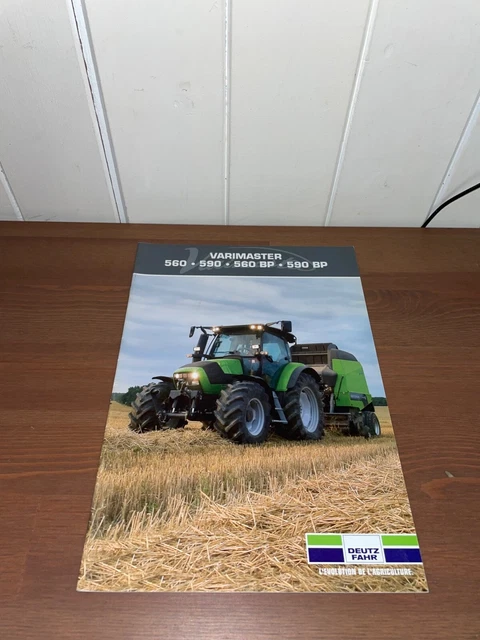 BROCHURE PROSPEKT PROSPECTUS PRESSE DEUTZ FAHR VARIMASTER tracteur-tractor-fendt EUR 4,99 ...