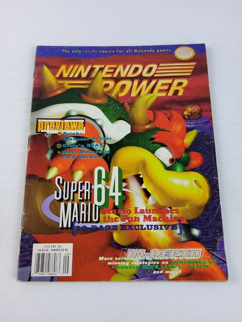 NINTENDO POWER MAGAZINE Volume 88 September 1996 Super Mario 64 No ...