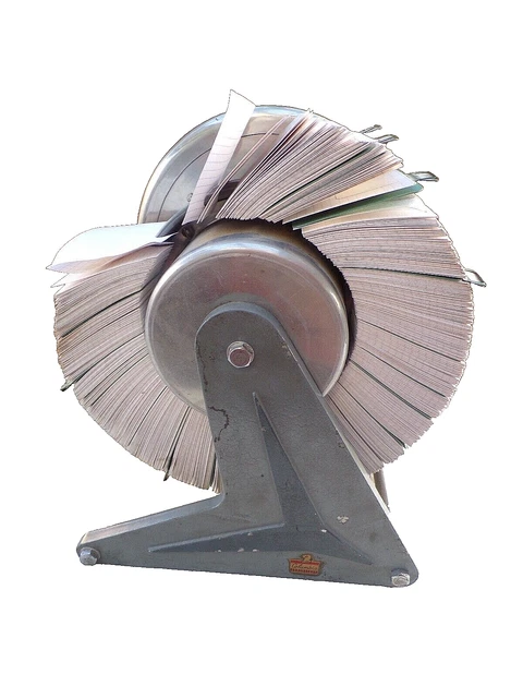 ANCIEN RÉPERTOIRE ROTATIF Columbia-acier galvanisé-Bureau-design ...