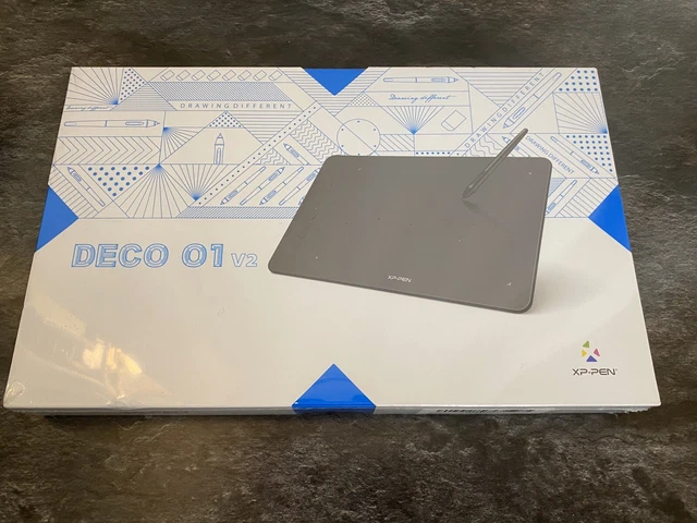 XP-PEN DECO 01 V2 Tablet grafico da disegno nuovissima sigillata in ...