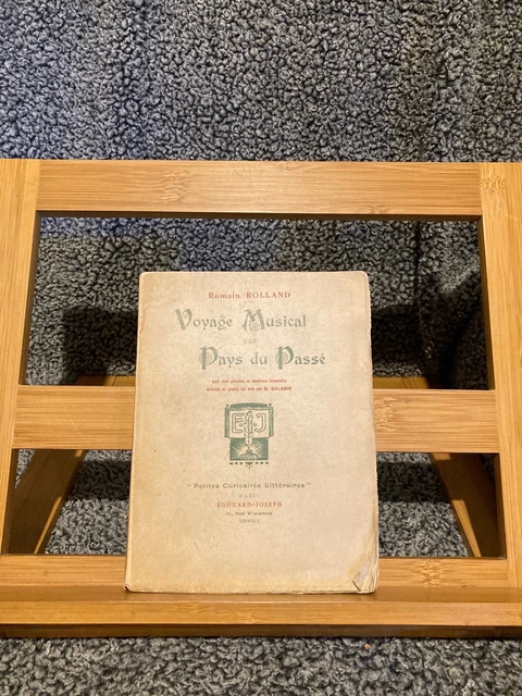 R. ROLLAND VOYAGE musical pays du passé Edouard Joseph 1919 Velin ...