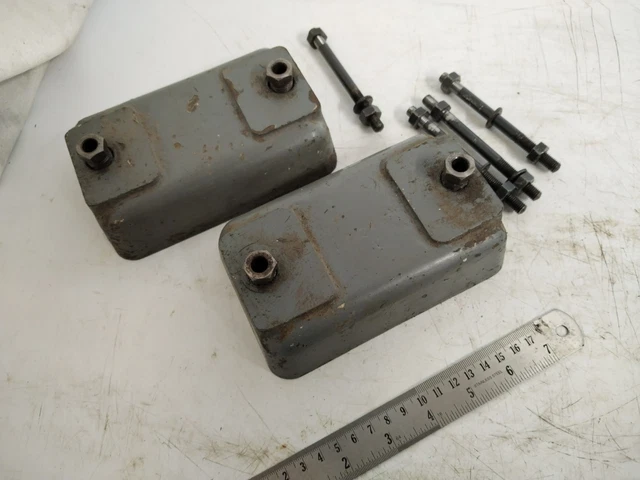 PAIR OF MYFORD Lathe Riser Blocks with levelling screws & studs - Super ...