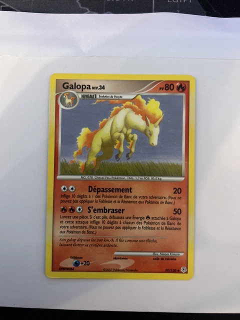 CARTE POKÉMON GALOPA 59/130 - Diamant et Perle VF TBE EUR 2,00 ...
