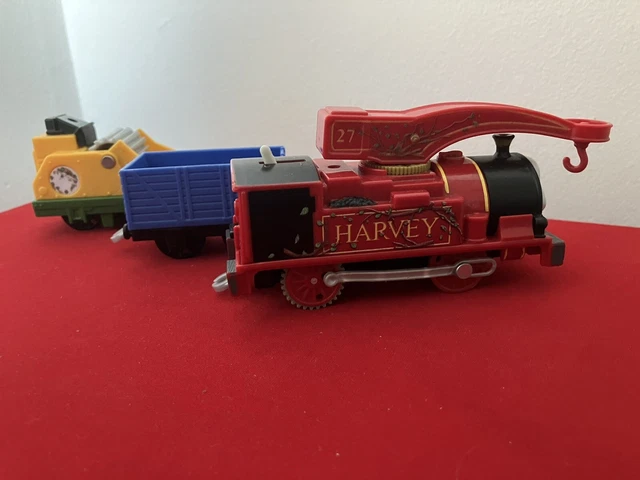 HARVEY + TRUCK + WOOD CHIPPER Trackmaster Motorised Train Track Thomas ...