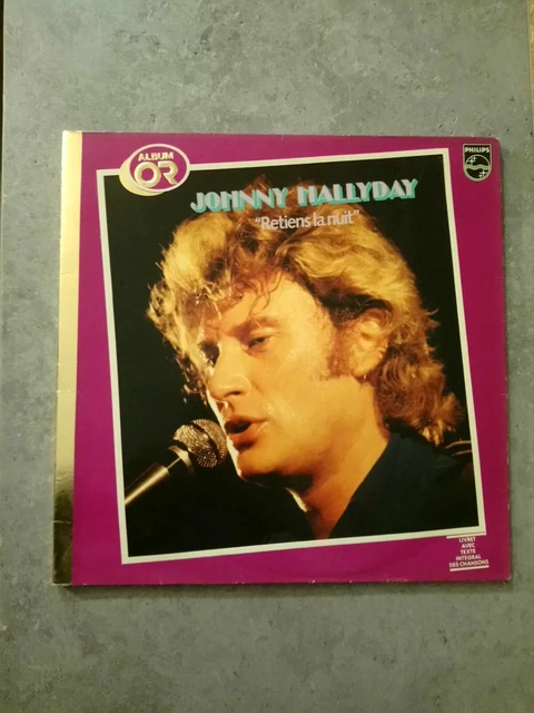 RARE LP 33T Johnny Hallyday - Album Or " Retiens La Nuit " 1979 EUR 18 ...