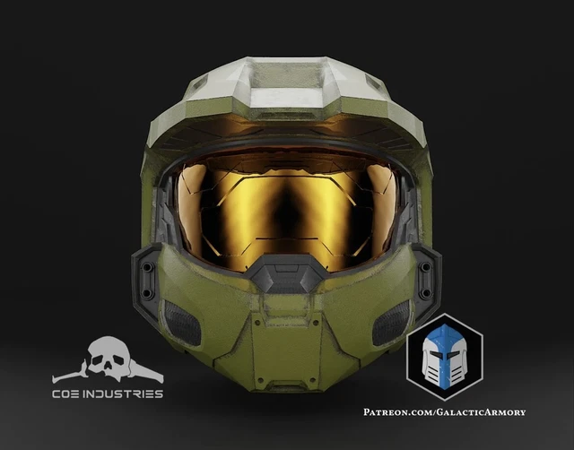 HALO INFINITE MASTER Chief Helmet - 3D Printed DIY KIT + Visor £25.00 ...