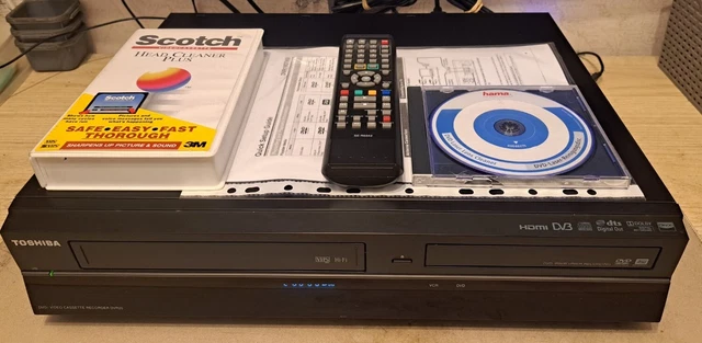 TOSHIBA DVR20KB VHS DVD Recorder Copy VHS to DVD New Remote & Set Up Guide £169.99 - PicClick UK