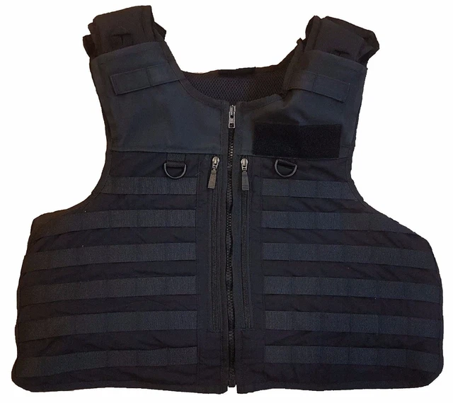 HAWK MOLLE BODY Armour Stab Vest Black Includes Protective Panels £109. ...