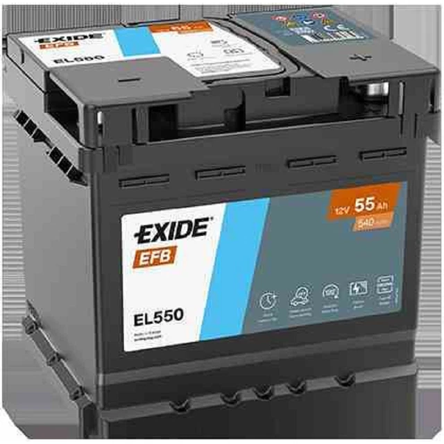 BATTERIA AVVIAMENTO 55AH Ebf EXIDE - EL550 EUR 99,92 - PicClick IT