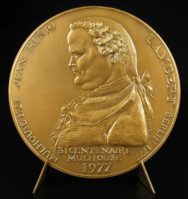 MEDAL JEAN-HENRI LAMBERT Mathematician Philosopher Number Π Is Not ...