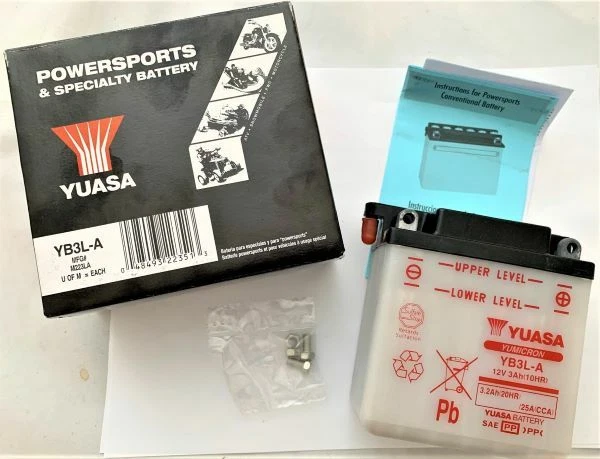 HONDA XL600R XL500R Xl350R Xl250R Xl200R Ns50F Yuasa Yb3L-A 12V Battery ...