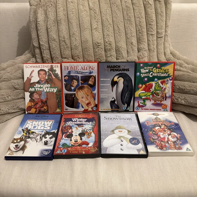 8 X CHRISTMAS & Snow DVDs / Films Family Movies KIDS Toddler XMAS Off ...