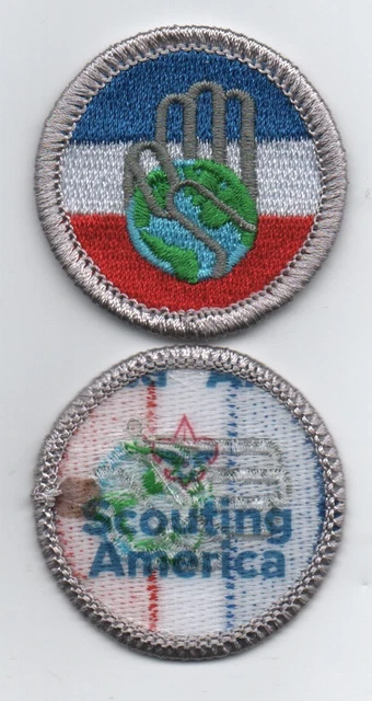 CITIZENSHIP IN SOCIETY Merit Badge, Type M, "Scouting America" Back ...