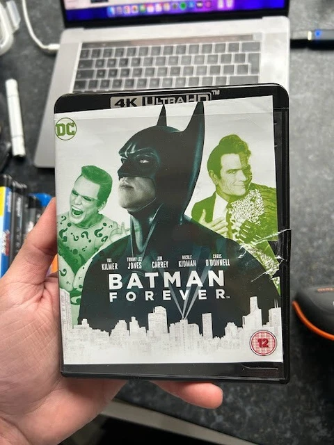 BATMAN FOREVER (4K UHD Blu-ray) Chris O'Donnell - Damaged - See Pics ...