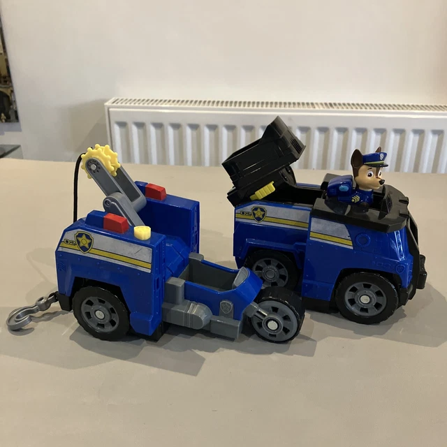 PAW PATROL SPLIT Second Chase Transforming Police Vehicle Toys Rare Set ...