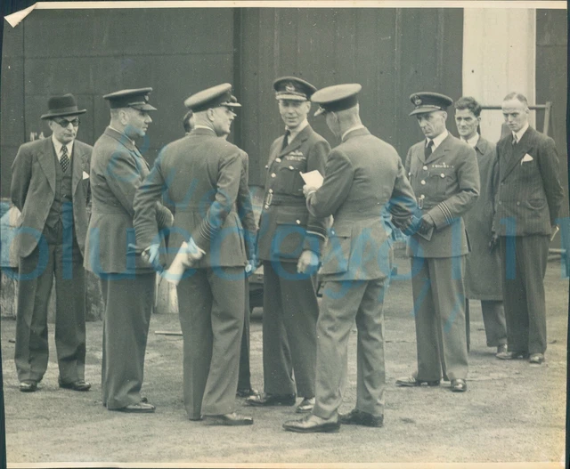 POST WW2 PHOTO SASO Officers RAF Base Air Vice marshal & officers £21. ...