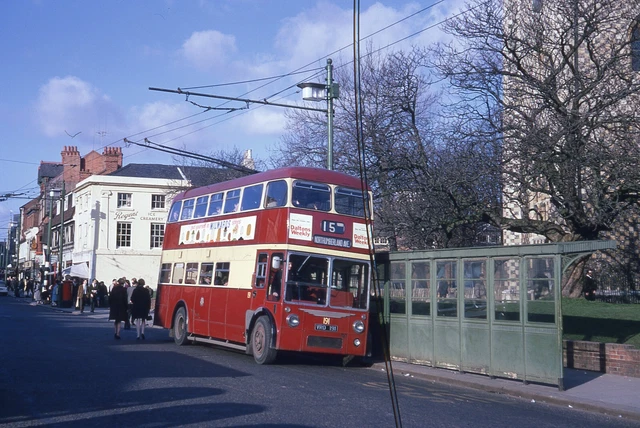 ORIGINAL READING TROLLEYBUS Slide Sunbeam F4A Burlingham #191 VRD191 ...