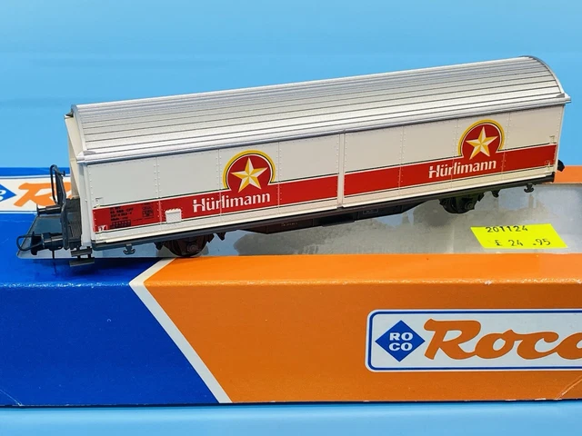 ROCO 'HO' SCALE #46165 'Hurlimann' Sliding Wall Wagon Boxed! £29.50 ...