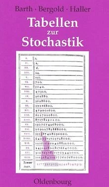 TABELLEN ZUR STOCHASTIK de Barth, Friedrich, Bergold,... | Livre | état ...