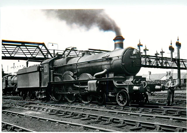 PHOTOGRAPH GWR 4079 Pendennis Castle Steam Locomotive Swindon Works 6x4 ...