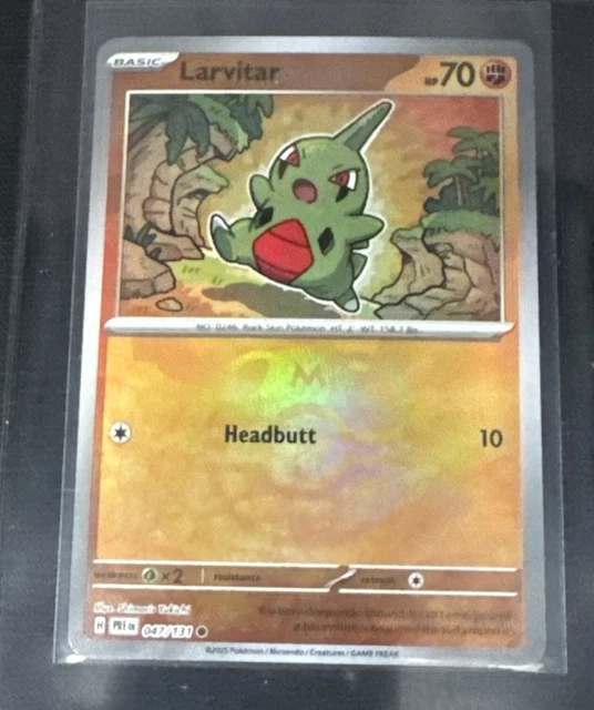 2025 POKEMON TCG Larvitar Master Ball Reverse - Prismatic Evolutions ...