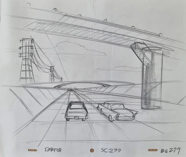 RARE SIMPSONS TV Show Original Background Animation Art Cel Drawing ...
