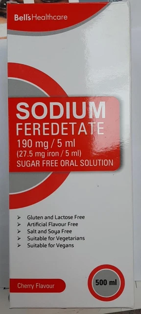 HIGH STRENGTH LIQUID Iron Supplement - Sytron Equivalent Sodium ...