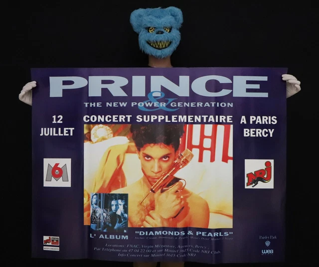 PRINCE - AFFICHE originale concert Paris Bercy 1992 - Poster 120 x 90 ...