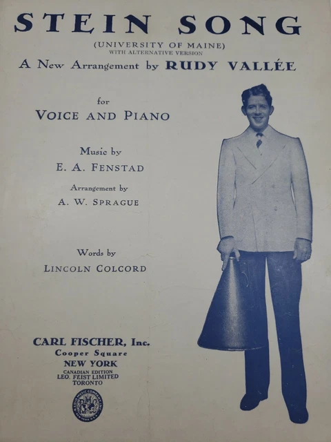 1930 STEIN SONG By Rudy Valee Sheet music $16.29 - PicClick CA